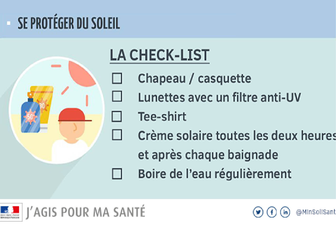 Soleil : protéger et surveiller sa peau | Agence régionale de santé ...